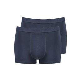 Sloggi Herren Boxershorts "Boxershort 2er Pack", Gr. S, blau, Obermaterial: 96% Baumwolle CO. 4% Elasthan EL., Unterhosen