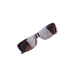 LSCN BY LASCANA Damen Sonnenbrille, braun, gemustert, Sonnenbrillen, Rectangular-Look, Damenbrille mit UV Schutz
