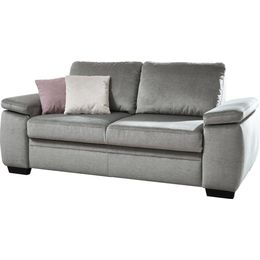 Schlafsofa DIE PLANBAR, B:196cm H:90cm T:100cm, grau, 100% Polyester, Jugendzimmer, Sofas, "MP-PD19021", mit L&auml;ngsschl&auml;ferfunktion 140x210 cm