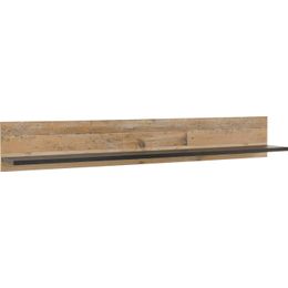 Wandregal Home Affaire, B:160cm H:30cm T:22cm, braun, FSC-zertifizierter Holzwerkstoff, Badezimmer, Regale, "SHERWOOD", in modernem Holz Dekor,