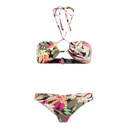 Roxy Damen Triangel-Bikini "Printed Beach Classics", grau, Gr. XXL, 87% Nylon, 13% Elasthan, Bikini-Sets