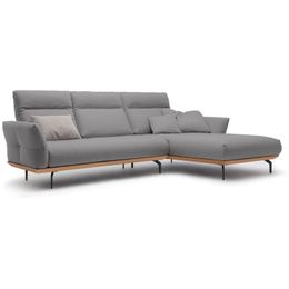 Ecksofa, B:298cm H:103cm T:183cm, grau, CREATION BY ROLF BENZ, Chenille COCO (72% Polyester 15% Baumwolle 13% Polyacryl), Wohnzimmer, Sofas,