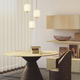 Globo LIGHTING LED Pendelleuchte "EWALD", 1 Stk., gold, Leuchten, H&auml;ngelampe/H&auml;ngeleuchte/Glas opal/h&ouml;henverstellbar/messingfarben
