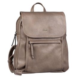 Gabor Damen Rucksack "Mina", beige, Polyurethane, clean, unifarben, Rucksäcke, aus weichem leichten Lederimitat, lässig im praktischen Format