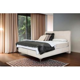 Boxbett Home Affaire, B:169cm L:214cm, beige, 100% PES, Komplettbetten, "Sorelle inkl. Bettkasten und Topper", erh&auml;ltlich in den Breiten 160, 180 &