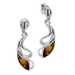 OSTSEE-SCHMUCK Damen Paar Ohrh&auml;nger "- Cady - Silber 925/000 - Bernstein", Silber 925 (Sterlingsilber), silber, Silber 925 (Sterlingsilber), Ohrringe