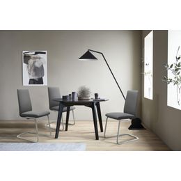 Polsterstuhl stressless, B:53cm H:92cm T:59cm, grau, Leder BATICK: BATICK ist ein leicht korrigiertes, durchgefärbtes und genarbtes Möbelleder, bei