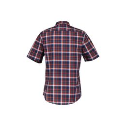 Lerros Herren Kurzarmhemd "Lerros Kurzarmhemd *Poplin Check*", rot, Gr. 4XL, 100% Baumwolle, Hemden