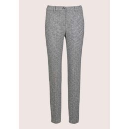 Madeleine Mode MADELEINE Damen Bügelfaltenhose "Hose Schmale Bügelfalten-Hose"grau, wollweiß, Gr. 44, Obermaterial: 86% Baumwolle CO. 11% Polyamid PA. 3% Elasthan