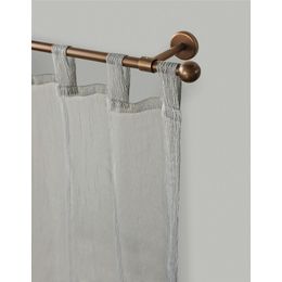 Gardinenstange Garesa, L:120cm &Oslash;:16mm, braun, Metall, Wohnzimmer, Gardinenstangen, "BOLTI", Vorhanggarnitur, verl&auml;ngerbar, Wandmontage, ohne Ringe