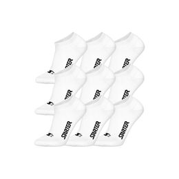 starters STARTER Damen Sneakersocken "Socken STARTER 9pk Sneaker Socks 9er Pack", Gr. 39, wei&szlig;, Obermaterial: 69% Baumwolle CO. 27% Polyester PES. 3% Polyamid