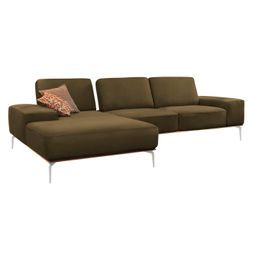 Ecksofa W.Schillig, B:319cm H:88cm T:178cm, gr&uuml;n, Longlife Xtra-Leder Z73: Naturwalkleder der Luxusklasse aus den erlesensten Rohh&auml;uten. Hautst&auml;rke