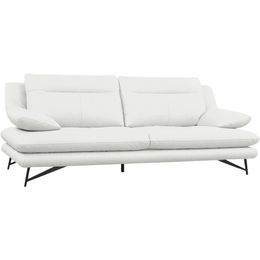2-Sitzer Calia italia, B:180cm H:90cm T:109cm, wei&szlig;, Sofas, "Cezanne, italienisches Design trifft erstklassigen Sitzkomfort, Leder", Edles Designsofa