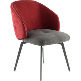 Schalenstuhl Kayoom, B:55cm H:80cm T:58cm, bunt, Sitz: Bezug aus Polyester, Polypropylen / Gestell: 100% Eisen, Esszimmer, Stühle, "Stuhl Carol 225,