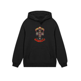 F4NT4STIC Herren Kapuzenpullover "Guns 'n' Roses Appetite For Destruction", schwarz, Gr. XL, Obermaterial: 80% Baumwolle, 20% Polyester, Pullover,