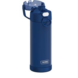 Thermos Isolierflasche "FUNTAINER Water Bottle, doppelwandiger Edelstahl, sp&uuml;lmaschinenfest", 470ml, blau, Trinkflaschen, 0,47l, 12h kalt, mit