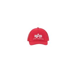 Herren Trucker Cap "Basic Trucker Cap", rot, Alpha Industries, Obermaterial 1: 100% Baumwolle; Obermaterial 2: 100% Polyester, Caps