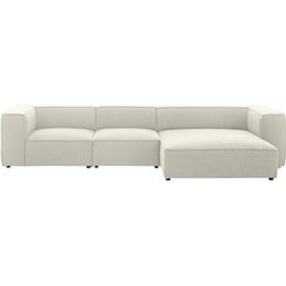 Ecksofa W.Schillig, B:341cm H:66cm T:164cm, wei&szlig;, ROHLEDER Jacquard-Flachgewebe Q2 O10 (60% Polyacryl, 40% Polyester), Wohnzimmer, Sofas,