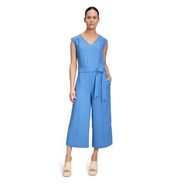Cartoon Damen Overall "Damen Jumpsuit mit Bindegürtel", blau, Gr. 40, Obermaterial: 100% Polyester. Futter: 100% Acetat., Overalls, Design