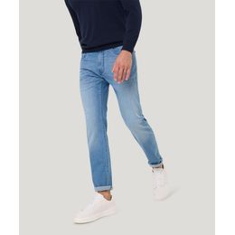 Pierre Cardin Herren Regular-fit-Jeans "PC-Lyon", blau, Gr. 42, Web, Obermaterial: 89% Baumwolle, 8% Polyester, 3% Elasthan, Jeans, im Five-Pocket