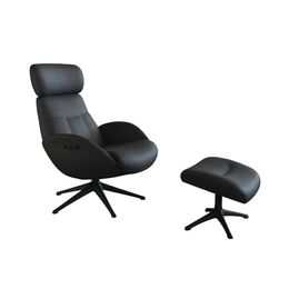 Relaxsessel FLEXLUX, B:90cm H:107cm T:89cm, schwarz, Wohnzimmer, Sessel, "Elegant, Funktionssessel, verstellbarer Rücken- und Kopfstütze", Premium