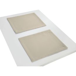 Platzset Adam, B:30cm L:40cm, beige, Obermaterial: 100% Baumwolle, Platzsets, "Uni Collection"