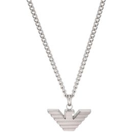 Emporio Armani Damen Kette mit Anh&auml;nger "Schmuck Geschenk Edelstahl Halskette ESSENTIAL", Edelstahl, L: 52,5, silber, Edelstahl, Halsketten