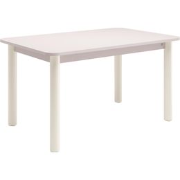 Esstisch Tom Tailor HOME, B:140cm H:76cm T:90cm, wei&szlig;, Garten, Tische, "COLOR TABLE", Esstisch, 4-Fu&szlig;, 3 Gr&ouml;&szlig;en, 3 Dekorfarben, 4 Fu&szlig;farben, ABS-Kante