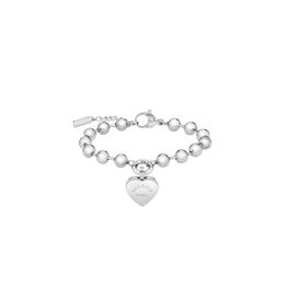 Lacoste Damen Armkette "LOVE MY CROC", 20cm, Edelstahl, silber, Edelstahl, Armb&auml;nder