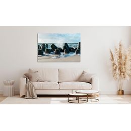 Acrylglasbild queence, B:120cm H:80cm, blau, Acrylglas, Bilder, "Egilio", Fine Art-Print in Galeriequalit&auml;t