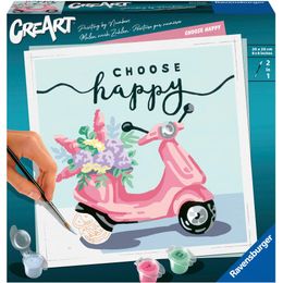 Ravensburger Kinder Malen nach Zahlen "CreArt, Choose happy", bunt, B:20cm H:20cm, Malvorlagen, Made in Europe