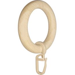 Gardinenring Garesa, &Oslash;:28cm, beige, Gardinenbefestigungen, "Holzring mit Haken", f&uuml;r Durchmesser bis 28mm, einfache Montage