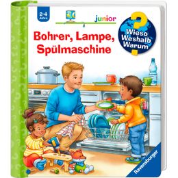 Ravensburger "Wieso? Weshalb? Warum? junior, Band 76 Bohrer, Lampe, Spülmaschine" Made in Europe