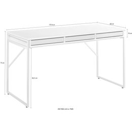 Hammel Furniture "Mistral B&uuml;rotisch, Arbeitstisch, Tisch, Computertisch" mit Gestell, B: 137,4 cm, Designm&ouml;bel