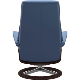 stressless "View" Set, Relaxsessel mit Hocker, mit Signature Base, Gr&ouml;&szlig;e M,Gestell Braun