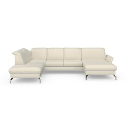Sit & More Wohnlandschaft SIT & MORE, B:338cm H:84cm T:207cm, beige, Sofas, "Fashion U-Form", wahlweise mit Kopfteilverstellung, Vorziehsitz, motorisch,