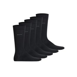 BOSS Herren Kurzsocken "Socken 5er Pack", Gr. 43, schwarz, Obermaterial: 75% Baumwolle CO. 23% Polyamid PA. 2% Elasthan EL., Socken