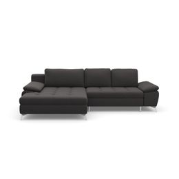 Sit & More Ecksofa SIT & MORE, B:290cm T:163cm, grau, Wohnzimmer, Sofas, "Latigo L-Form", mit Mega-Recamiere, wahlweise mit Bettfunktion und Bettkasten