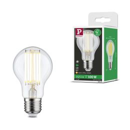 Paulmann LED-Leuchtmittel "Eco-Line Filament 230V LED Birne E27 1er-Set 1521lm 7,2W 3000K Klar", L:10,6cm Ø:6cm, transparent, Leuchtmittel