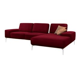 Ecksofa W.Schillig, B:319cm H:88cm T:178cm, rot, Longlife Xtra-Leder Z73: Naturwalkleder der Luxusklasse aus den erlesensten Rohh&auml;uten. Hautst&auml;rke 1,