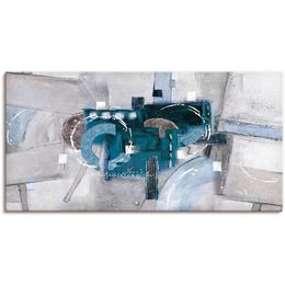 Wandbild Artland, B:60cm H:30cm, blau, Wohnzimmer, Bilder, "Abstrakte blaue Kreise", als Alubild, Outdoorbild, Leinwandbild, Poster, Wandaufkleber