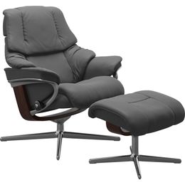 stressless Relaxsessel "Reno" mit Cross Base, Gr&ouml;&szlig;e S, M & L, Holzakzent Braun