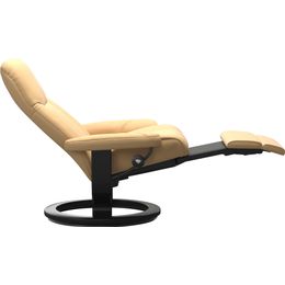 Relaxsessel stressless, B:85cm H:100cm T:77cmgelb batick, Leder BATICK: BATICK ist ein leicht korrigiertes, durchgef&auml;rbtes und genarbtes M&ouml;belleder,