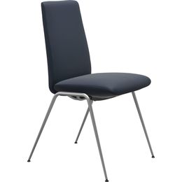 Polsterstuhl stressless, B:57cm H:92cm T:59cm, blau, Leder PALOMA: PALOMA ist ein durchgefärbtes Semianilin-Möbelleder mit natürlicher Narbung.,