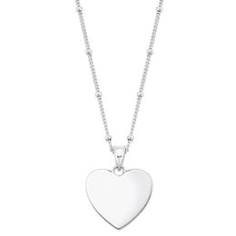 Amor Damen Kette mit Anhänger "Herz", Silber 925 (Sterlingsilber), L: 45, silber, Silber 925 (Sterlingsilber), Halsketten