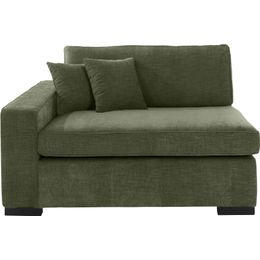 Sofaelement Home Affaire, B:140cm H:86cm T:130cm, grün, 100% Polyester, Polsterelemente, "Skara XXL", Modul XXL - zum eigenen Zusammenstellen,
