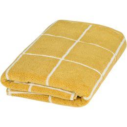 Duschtuch Ross, B:75cm L:140cm, gelb, Frottier, Baumwolle, Handt&uuml;cher, "Cashmere &Uuml;berkaro", 100% Baumwolle, kariert, in modischen Karo Farben