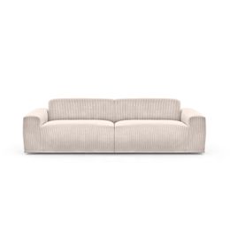 Big-Sofa Trendmanufaktur, B:254cm H:72cm T:107cm, beige, 88% Polyester, 12% Polyacrl, Sofas, "Braga, mit hochwertigem Kaltschaum, Megasofa, in Cord