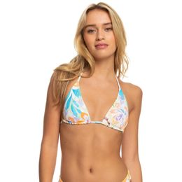Roxy Damen Triangel-Bikini-Top "Retro Revo", wei&szlig;, Gr. M, 87% Nylon, 13% Elasthan, Bikini-Oberteile