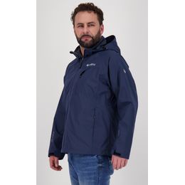 DEPROC Active Herren Regenjacke "DURELL MEN", blau, Gr. M, 100% Polyester, Jacken, auch in Gro&szlig;en Gr&ouml;&szlig;en erh&auml;ltlich